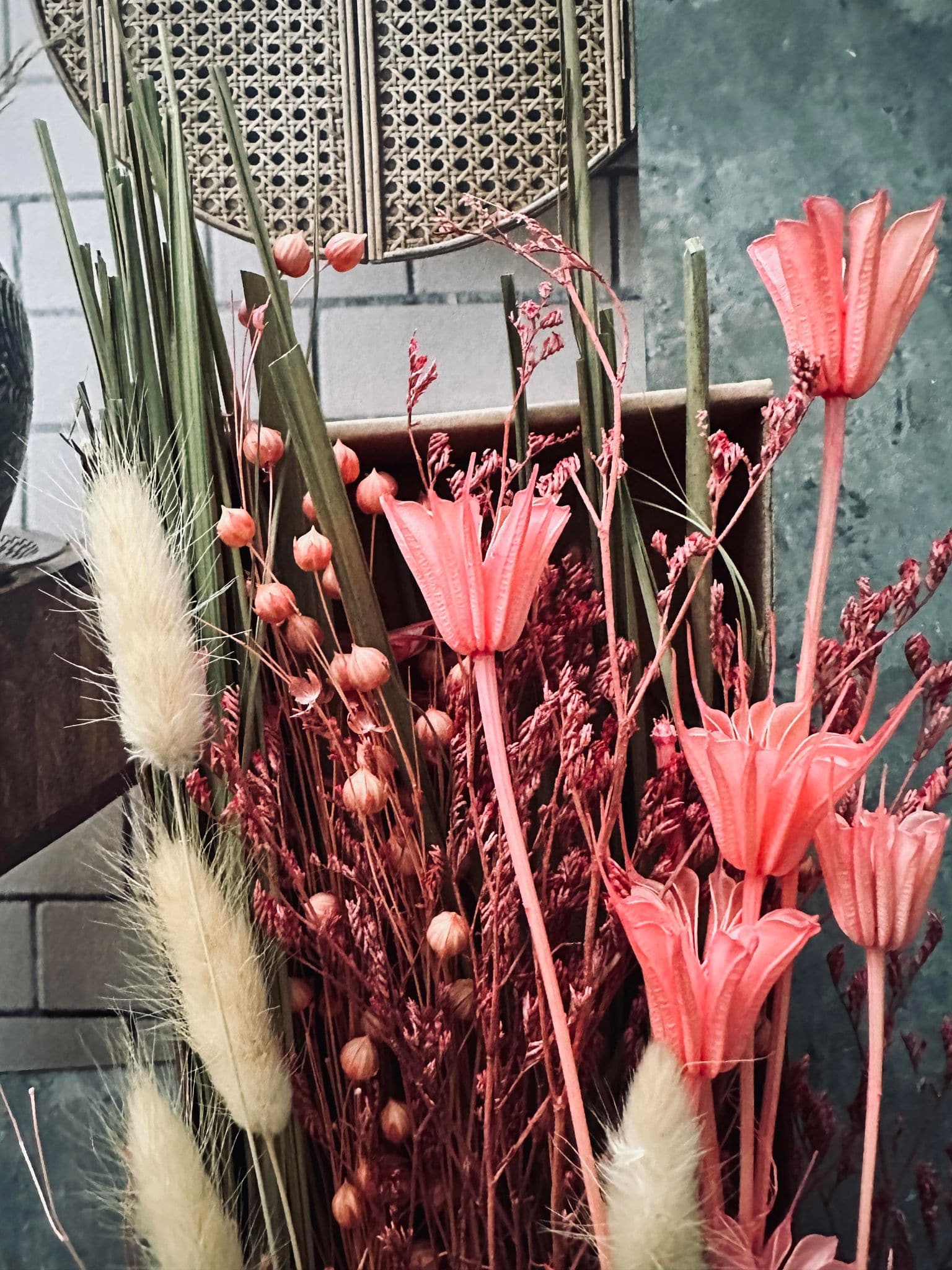 Blomster mix kasser - Natur / pink – VIAMAJA