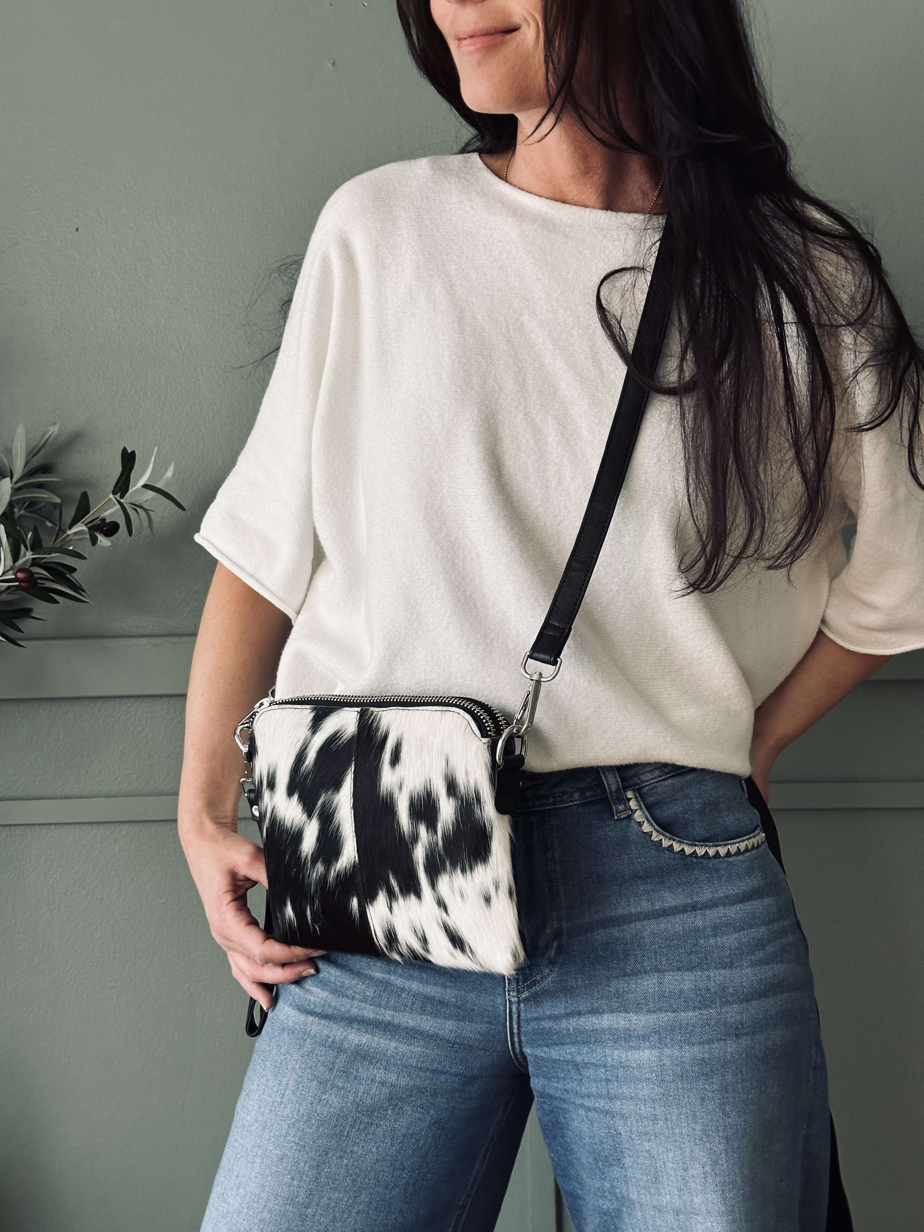 Crossbody clutch ALICE - COW – VIAMAJA