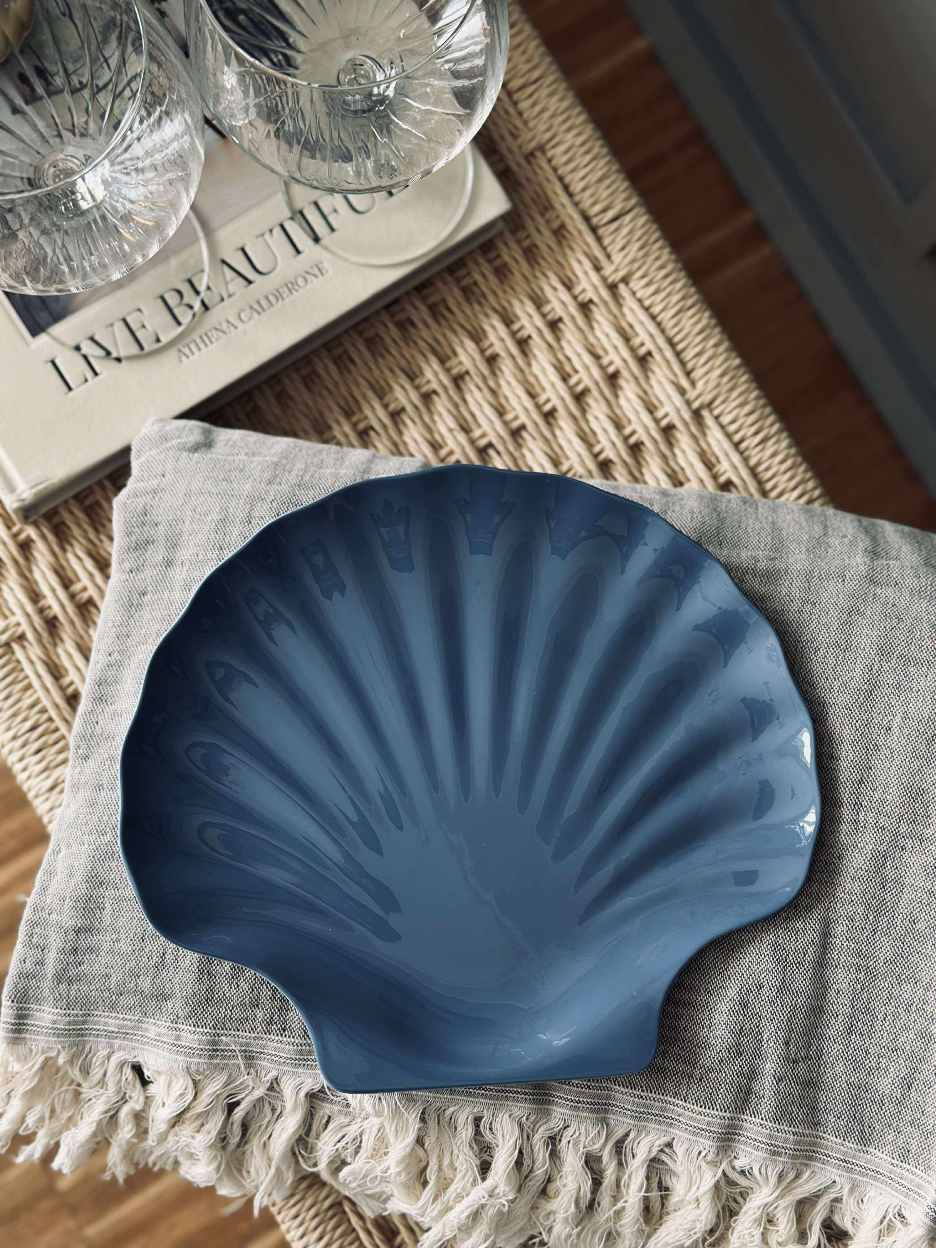 Tallerken melamin - Blå musling – VIAMAJA