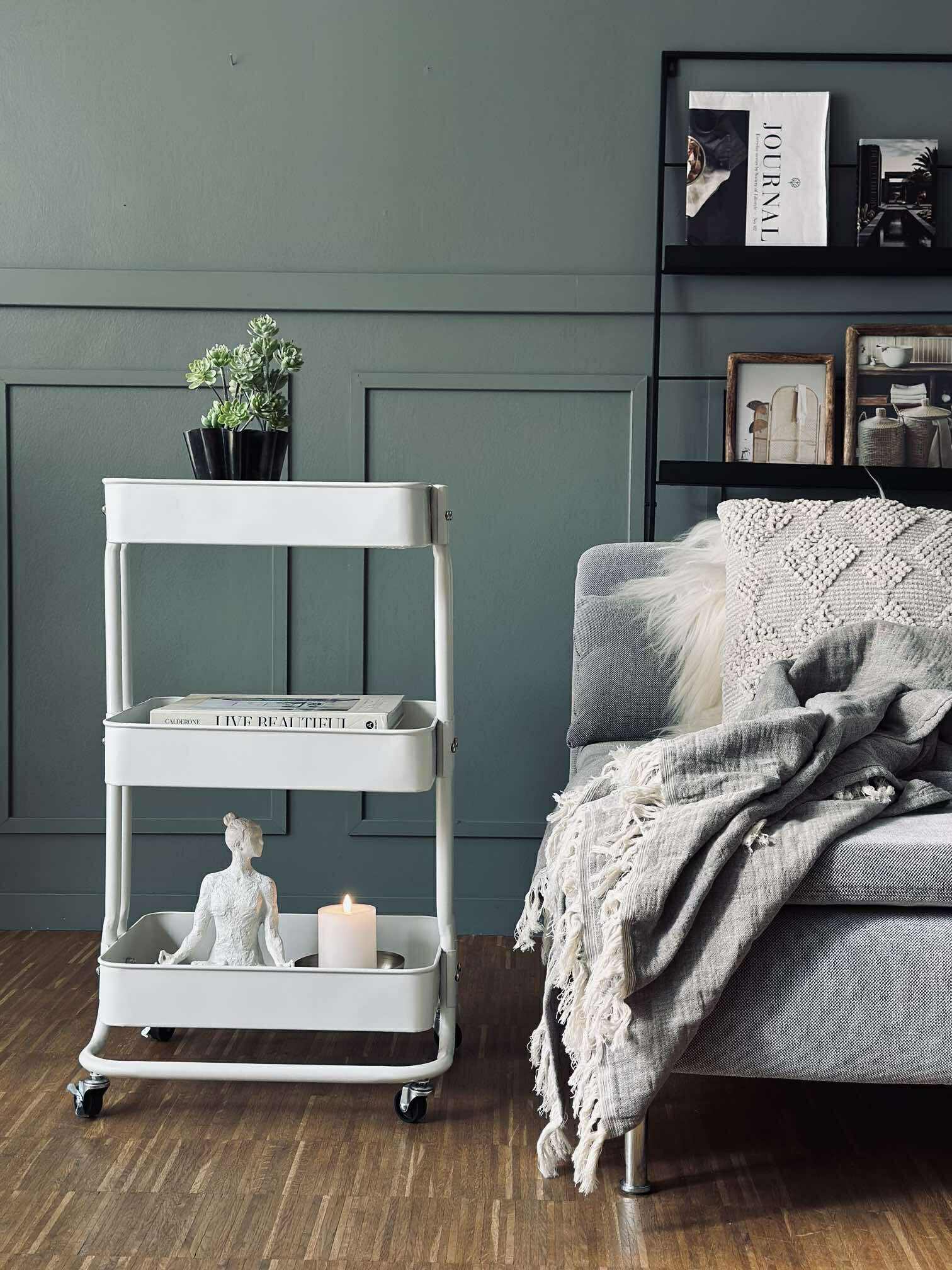 Rullevogn m. hjul - White – VIAMAJA