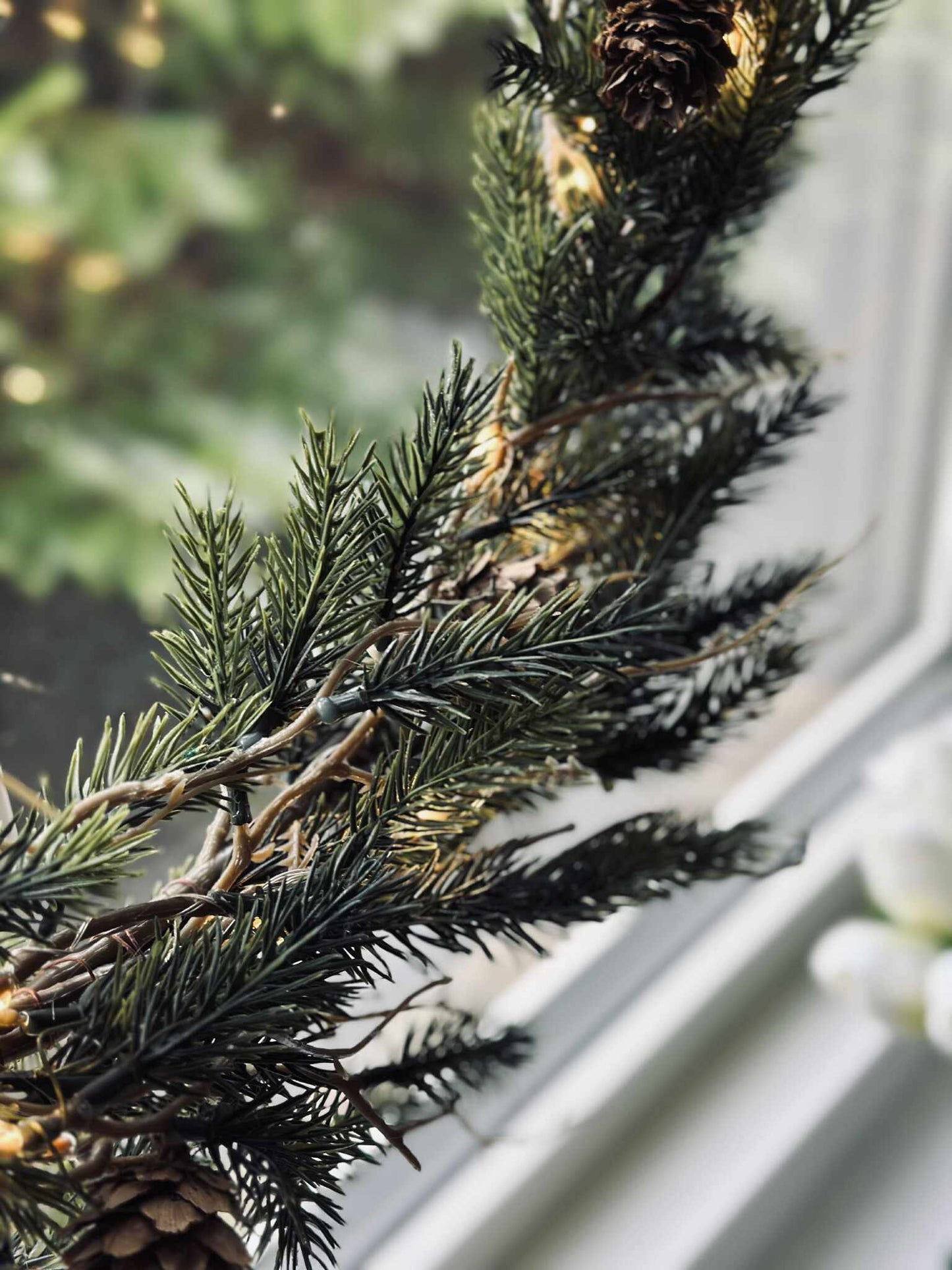 Julekrans med lys - Uden sne – Kunstig krans – VIAMAJA