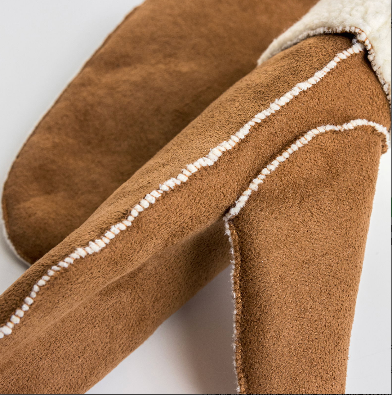 Luffer 2 farver lys brun, mokka brun – Teddy – VIAMAJA