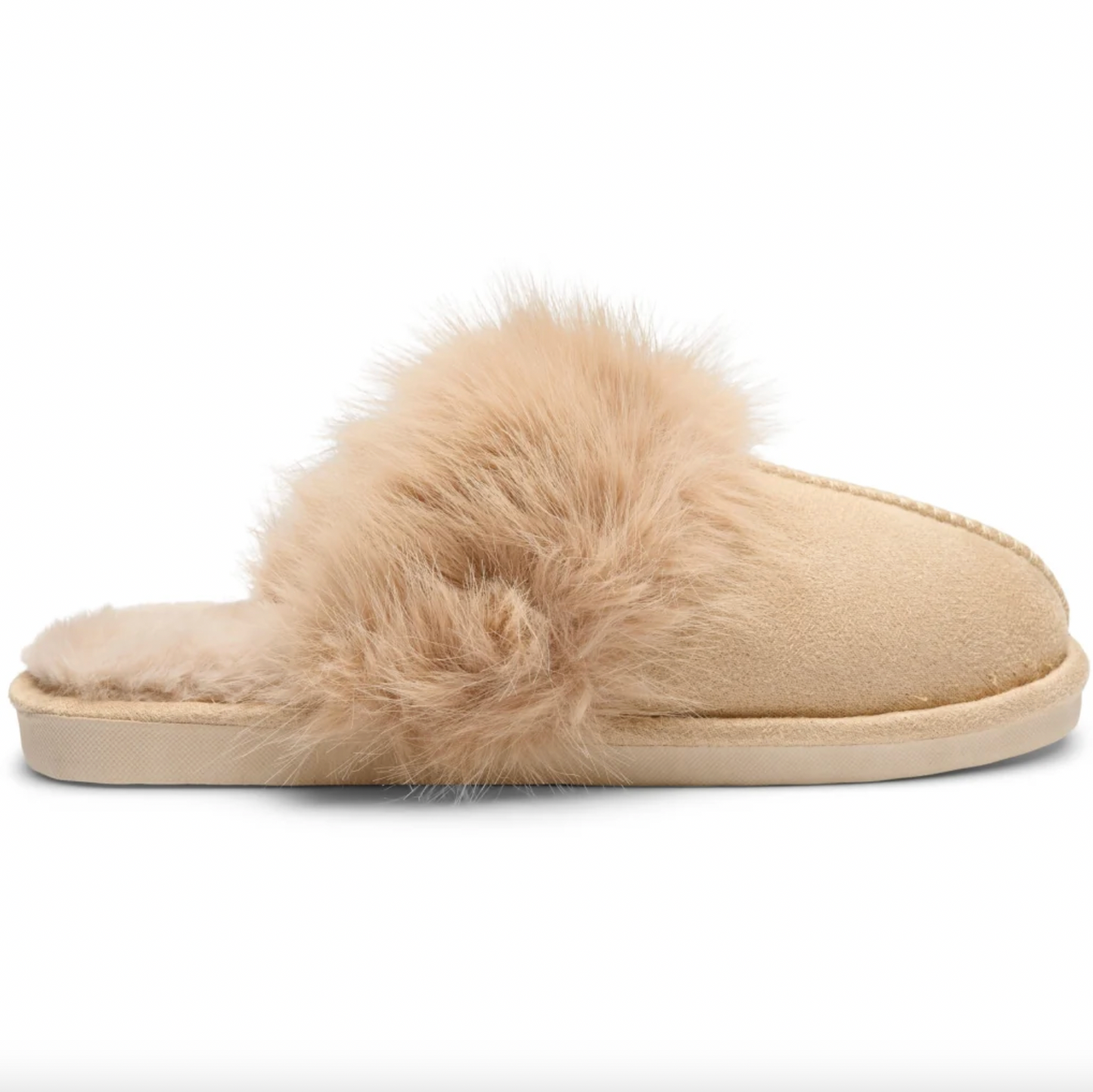 Hjemmesko - Lys Beige – ruskind, ensfarvet – VIAMAJA