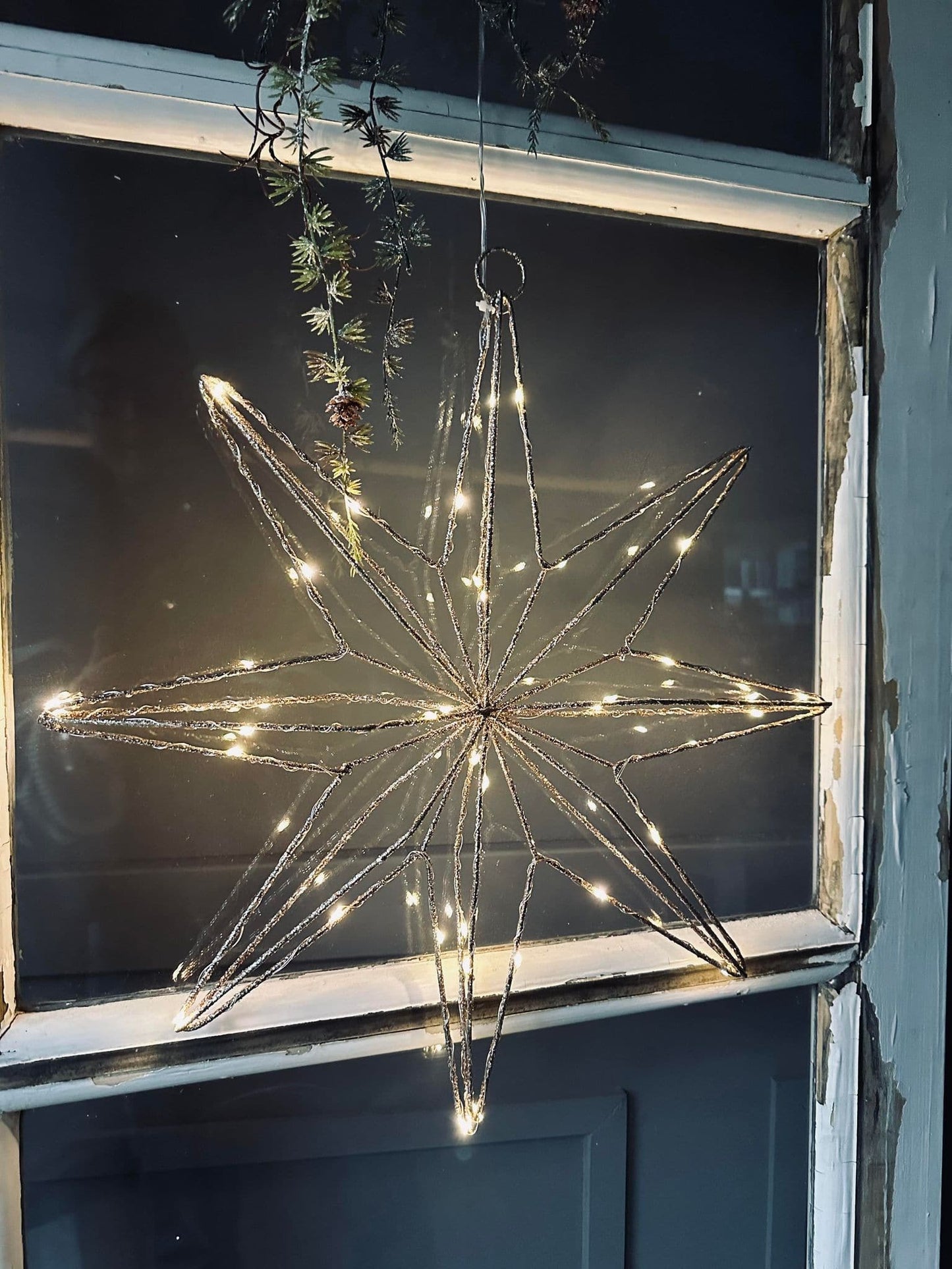 Julestjerne med LED Lys 40cm - timerfunktion – VIAMAJA