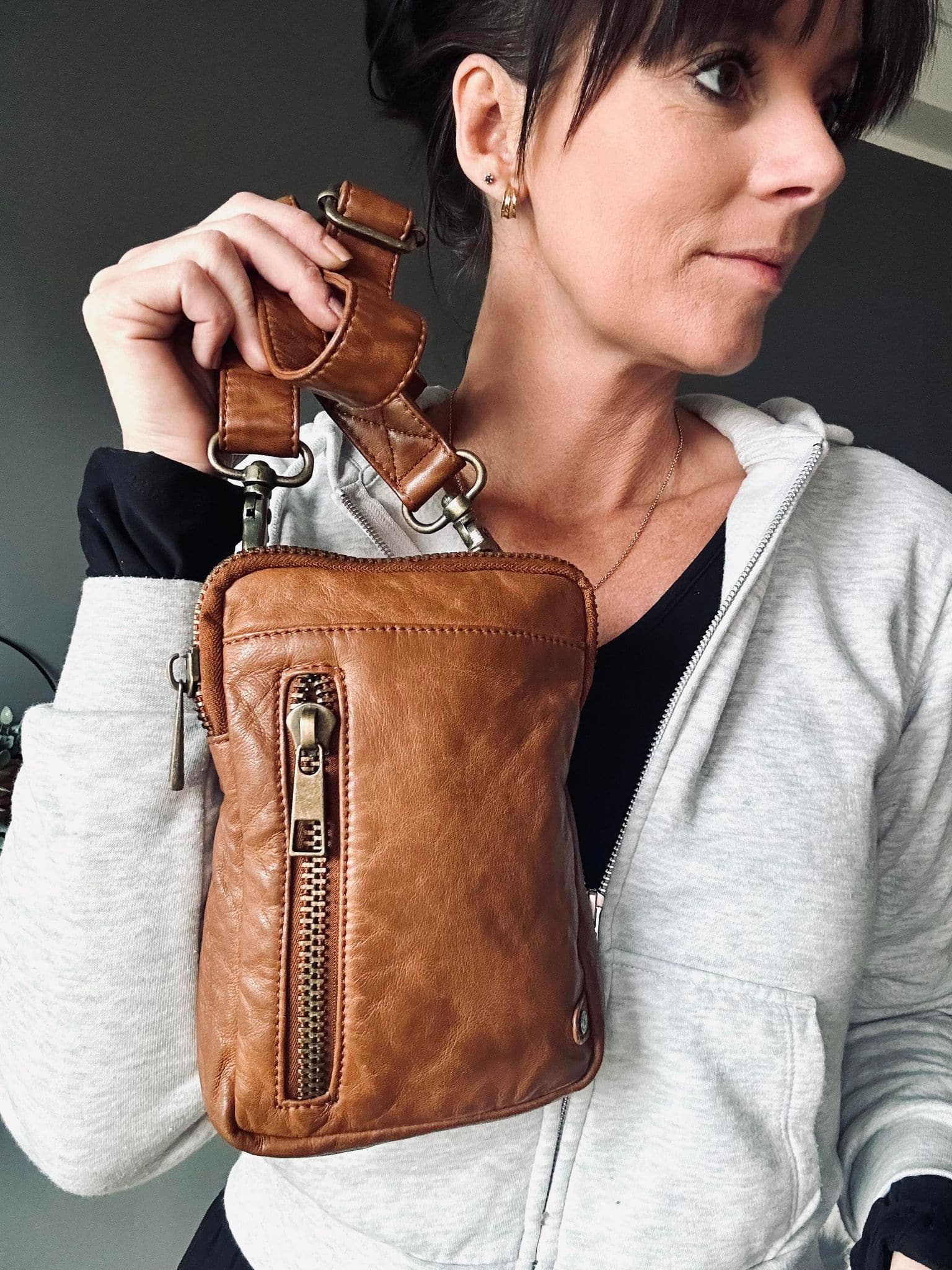 Mobiltaske ALINA - Cognac – VIAMAJA