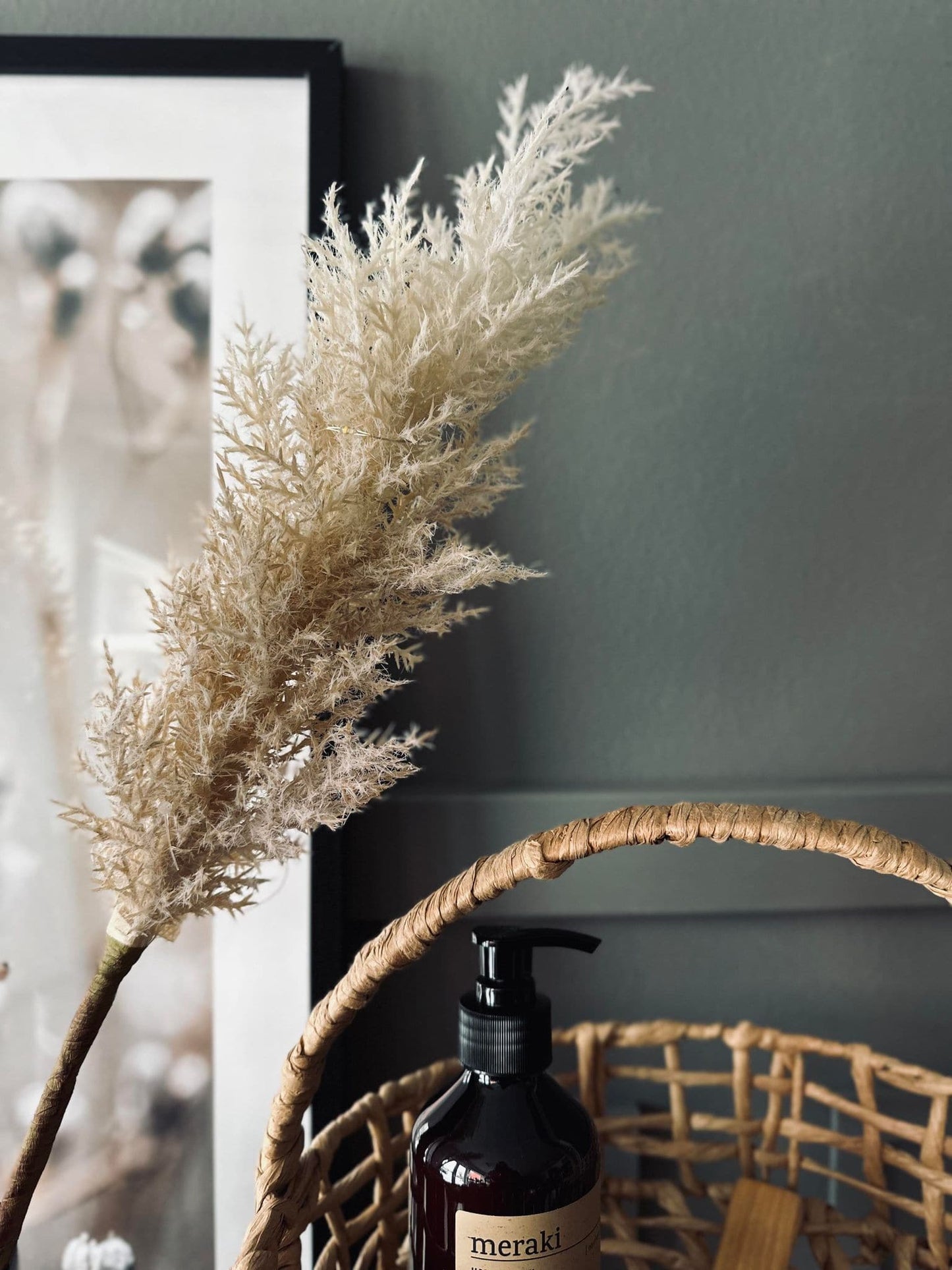 Pampas med LED lys og timerfunktion – varm hvid – VIAMAJA