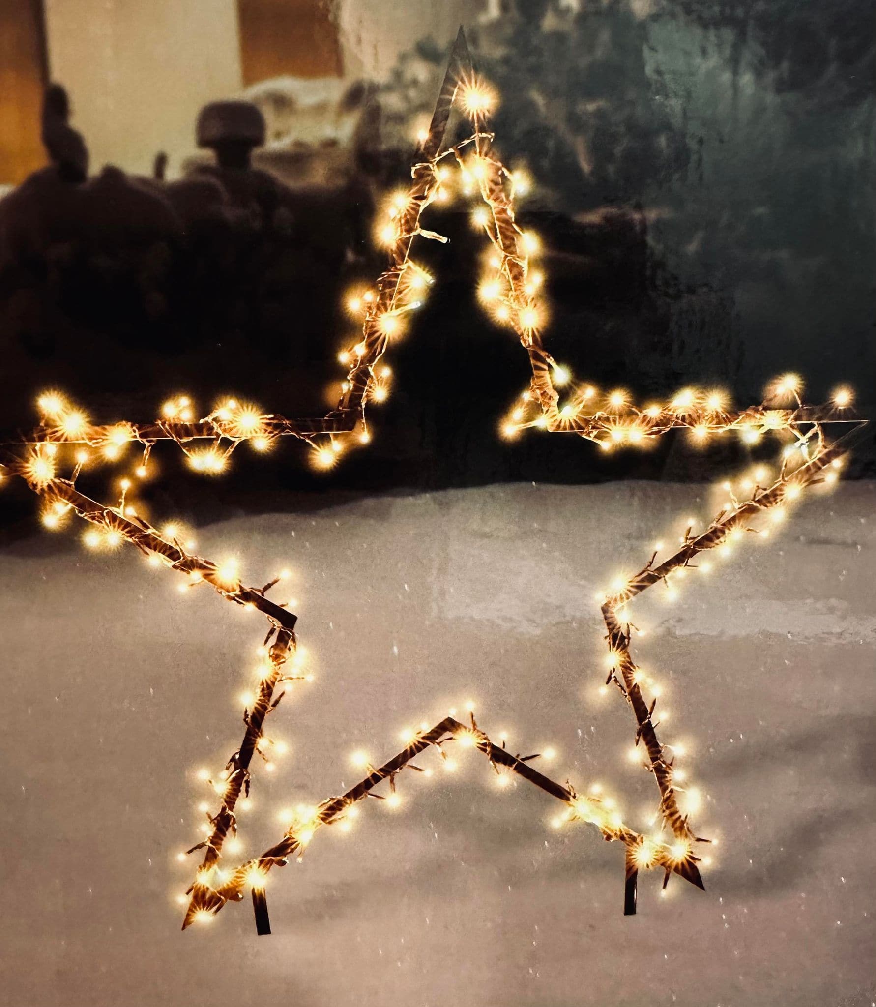 XXXL Stjerne med LED lys 121x135cm - AFHENTER TILBUD – VIAMAJA